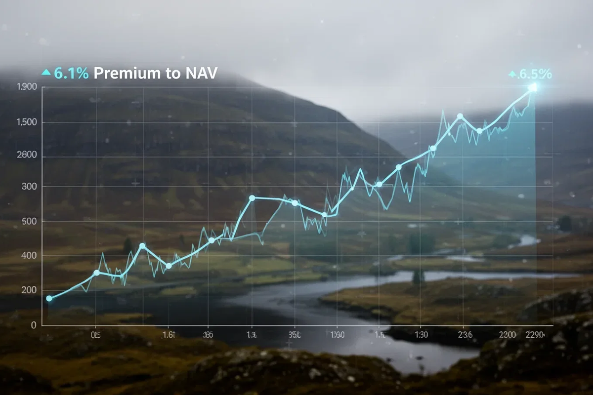 Scottish Mortgage: 6,1 Prozent Aufschlag zum NAV
