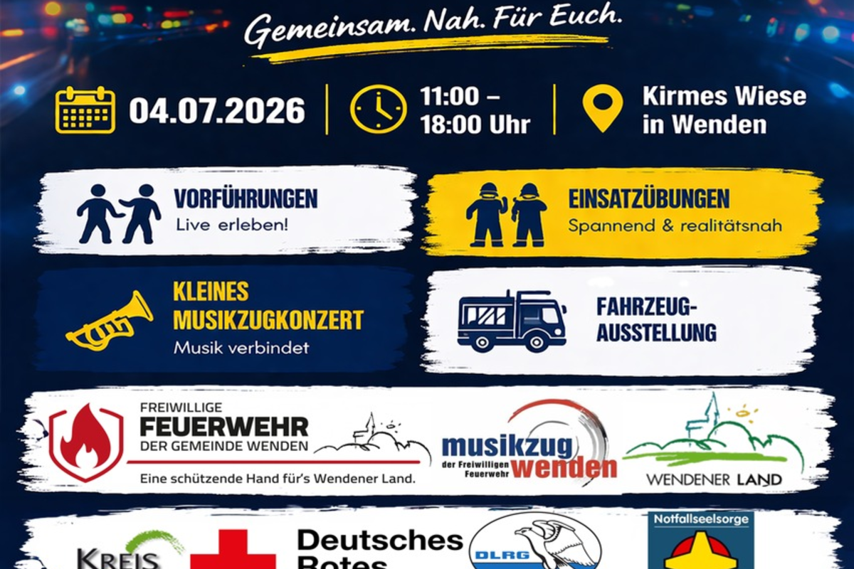 FW Wenden: 1. Presseinforamtion 1. Wendender Blaulichtmeile