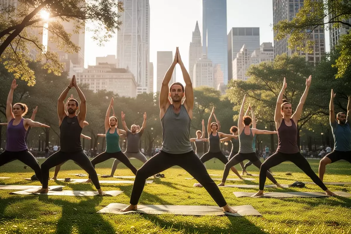 Outdoor-Fitness: Metaanalyse belegt Yoga-Effekt wie Ausdauersport