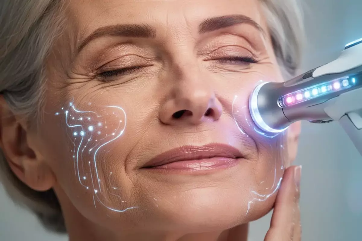 Anti-Aging-Geräte: Microcurrent und LED-Licht reduzieren Falten um 12%