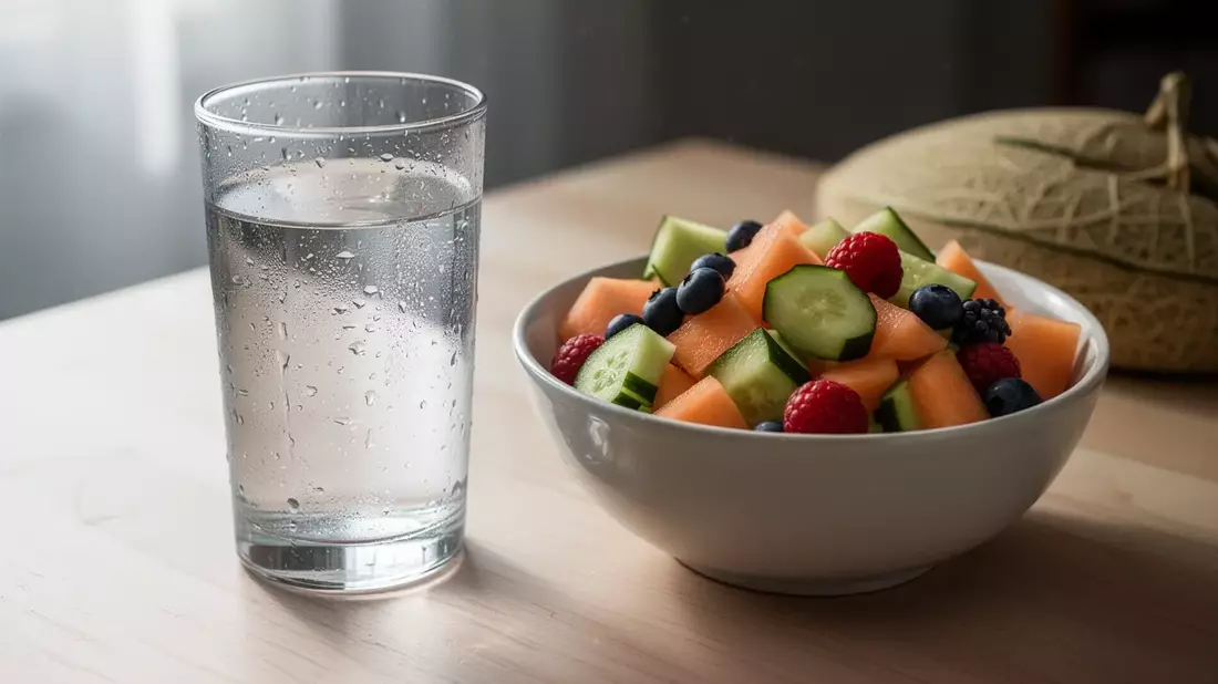 Hitze-Ernährung: 0,2 Liter pro Stunde trinken, leichte Kost essen