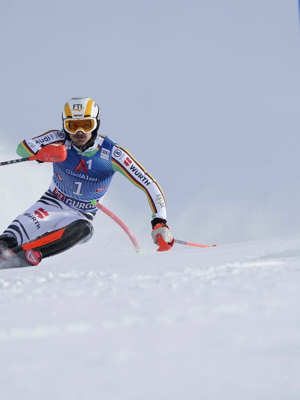 Farbe im Schnee: Protest beim Weltcup-Slalom in Gurgl