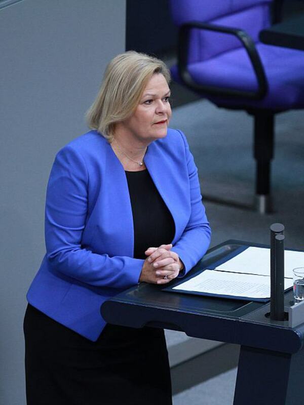 Bundesinnenministerin Nancy Faeser (SPD) hat für die am Mittwoch ... Bundesinnenministerin Nancy Faeser (SPD) hat für die am Mittwoch ...