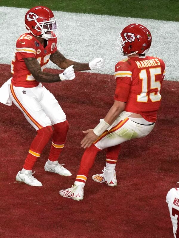 Mecole Hardman sorgt mit seinem Touchdown für die Kansas City Chiefs im ...