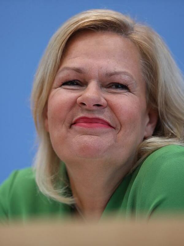 Bundesinnenministerin Nancy Faeser (SPD) hat die Zustimmung des ... Bundesinnenministerin Nancy Faeser (SPD) hat die Zustimmung des ...