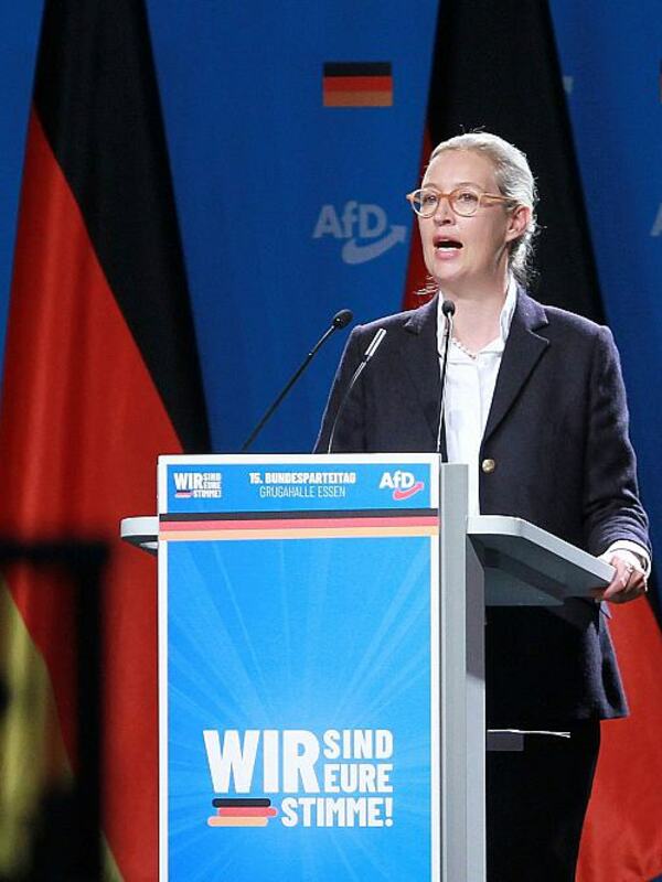 Die AfD hat am Samstag unter heftigen Protesten ihren 15.