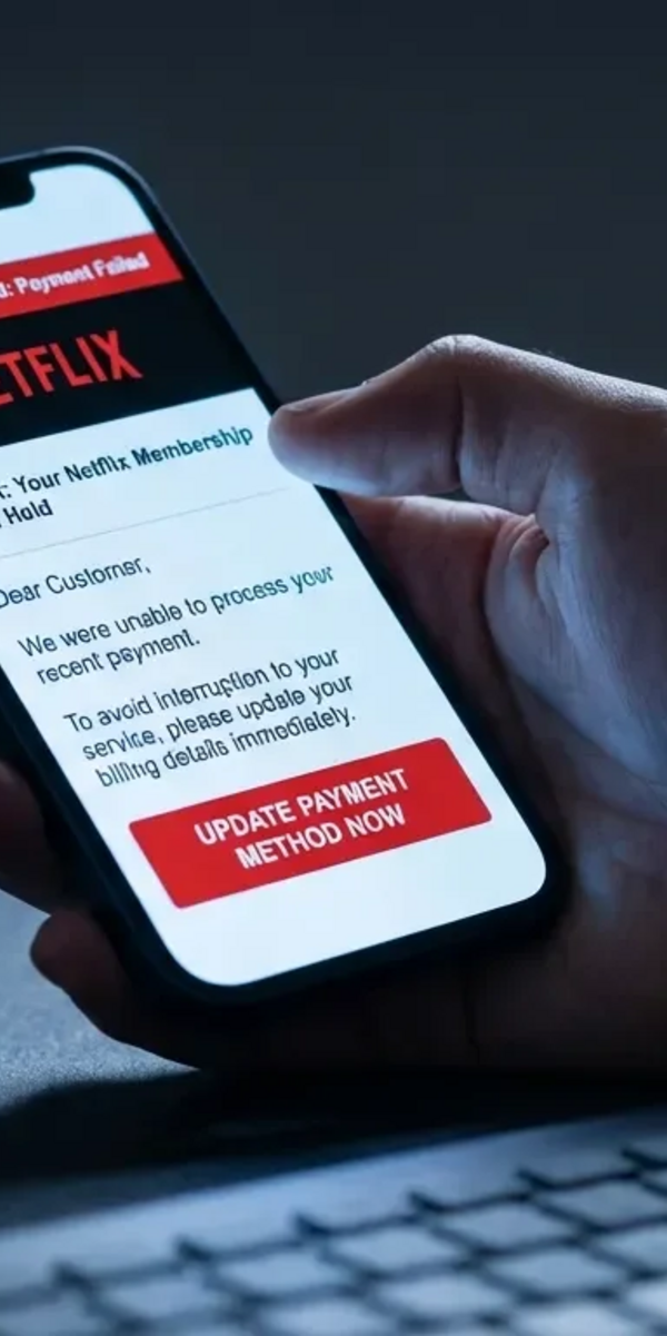 Netflix-Phishing: Kriminelle drohen mit Kündigung über Weihnachten