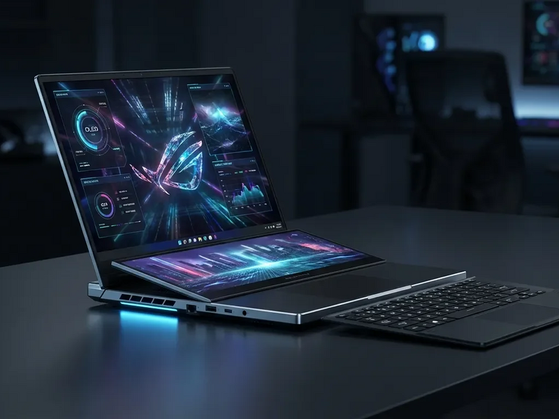 ASUS ROG Zephyrus Duo 16: Gaming-Laptop mit zwei großen OLED-Displays