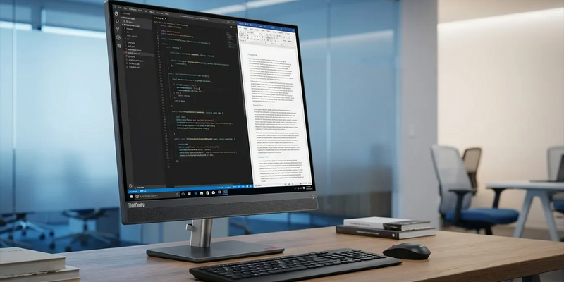 Lenovo ThinkCentre X AIO: Neuer All-in-One-PC setzt auf vertikalen ...